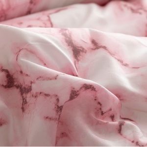 Bedding | Pink Marble Queen Size Comforter Set Bed In A Bag | Poshmark